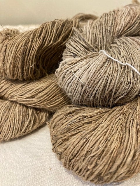 Handspun Nettle Yarn | Spinning Yarns Weaving Tales